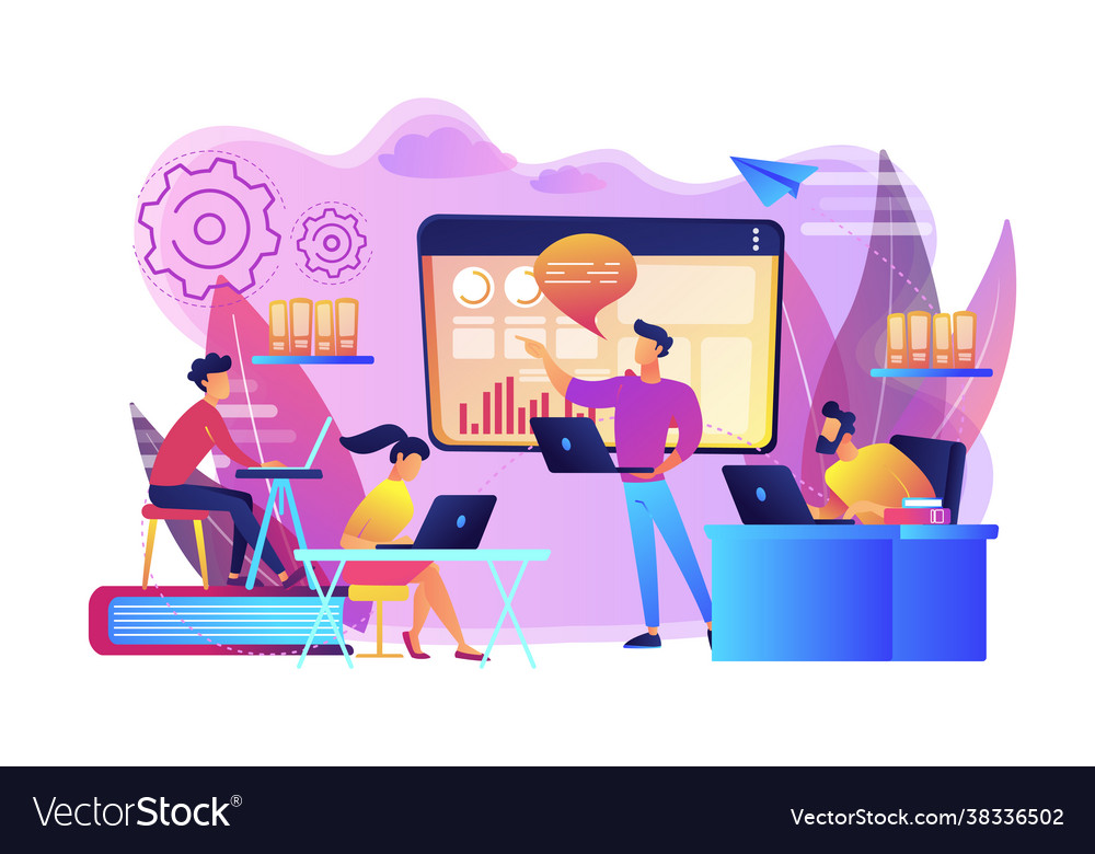 Digital presentation concept Royalty Free Vector Image