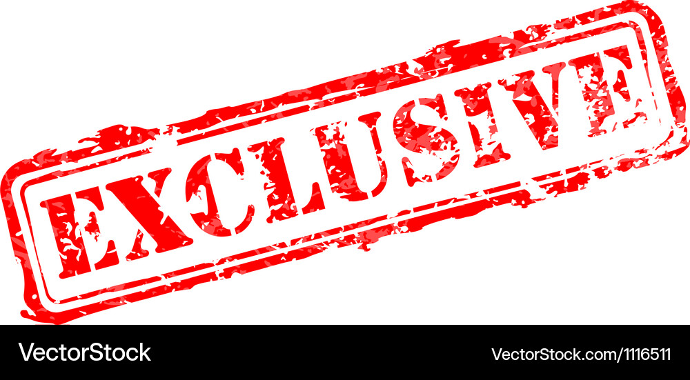 Exclusive rubber stamp Royalty Free Vector Image