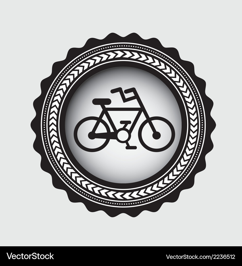Bicycle design over gray background Royalty Free Vector