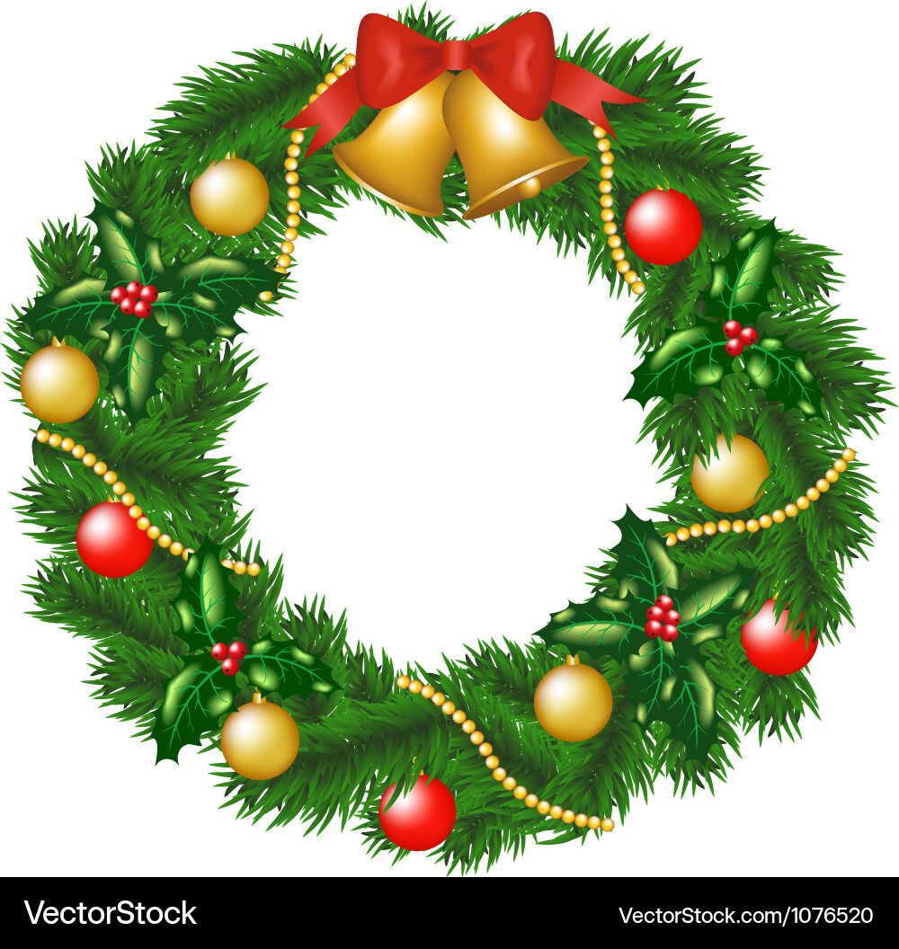 Christmas garland Royalty Free Vector Image - VectorStock