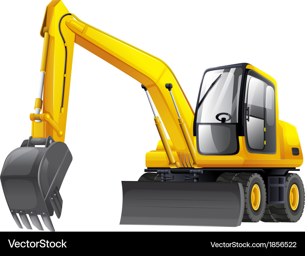 Excavator Royalty Free Vector Image - VectorStock