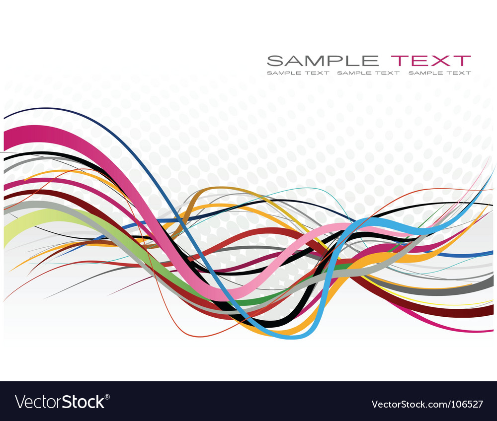 Wavy lines Royalty Free Vector Image - VectorStock