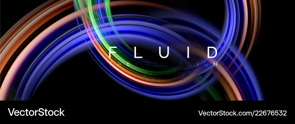 Background abstract design flowing mixing liquid Vector Image