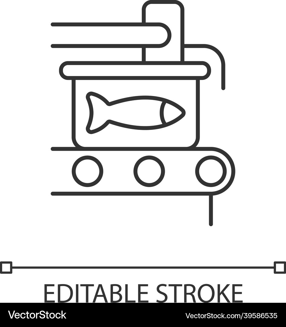 Canning linear icon Royalty Free Vector Image - VectorStock