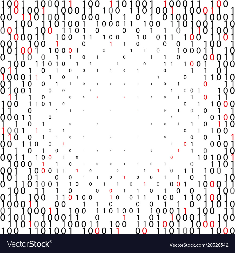 Abstract binary code technology background Vector Image