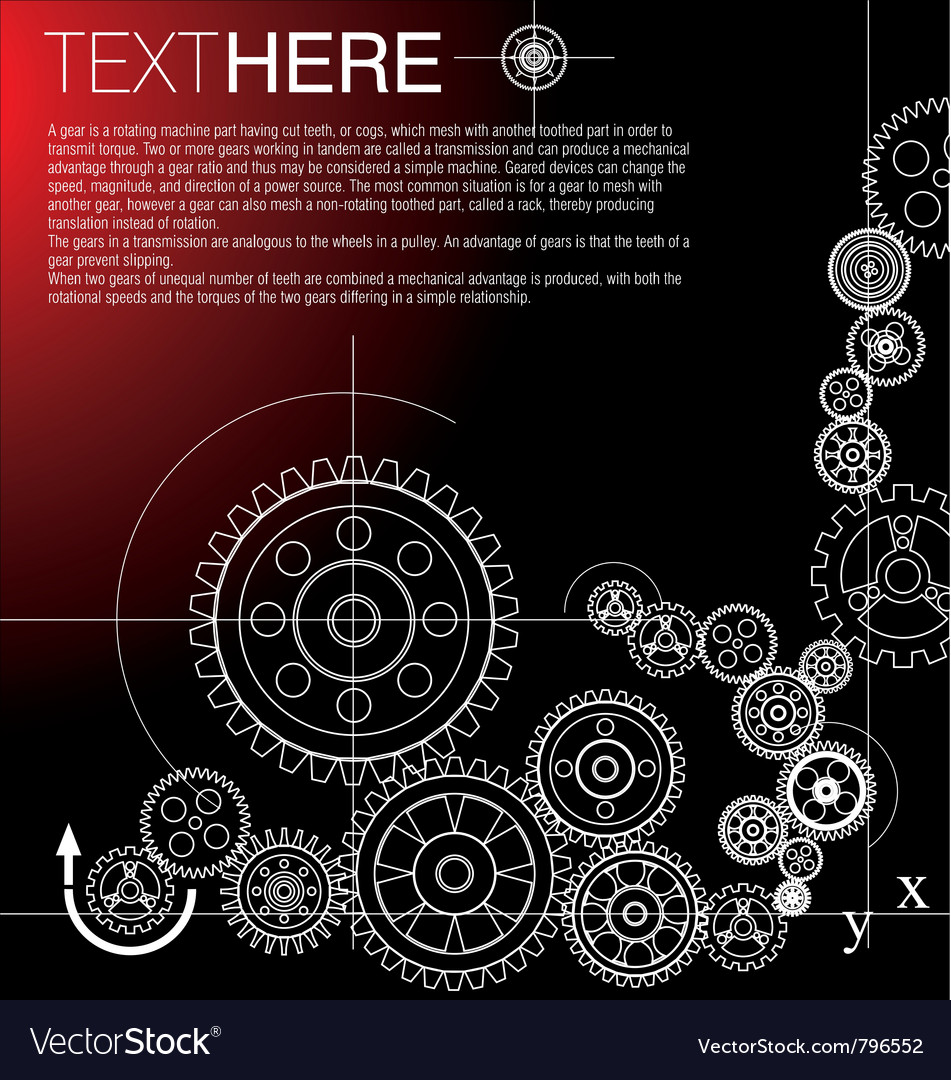 Gears-background Royalty Free Vector Image - VectorStock