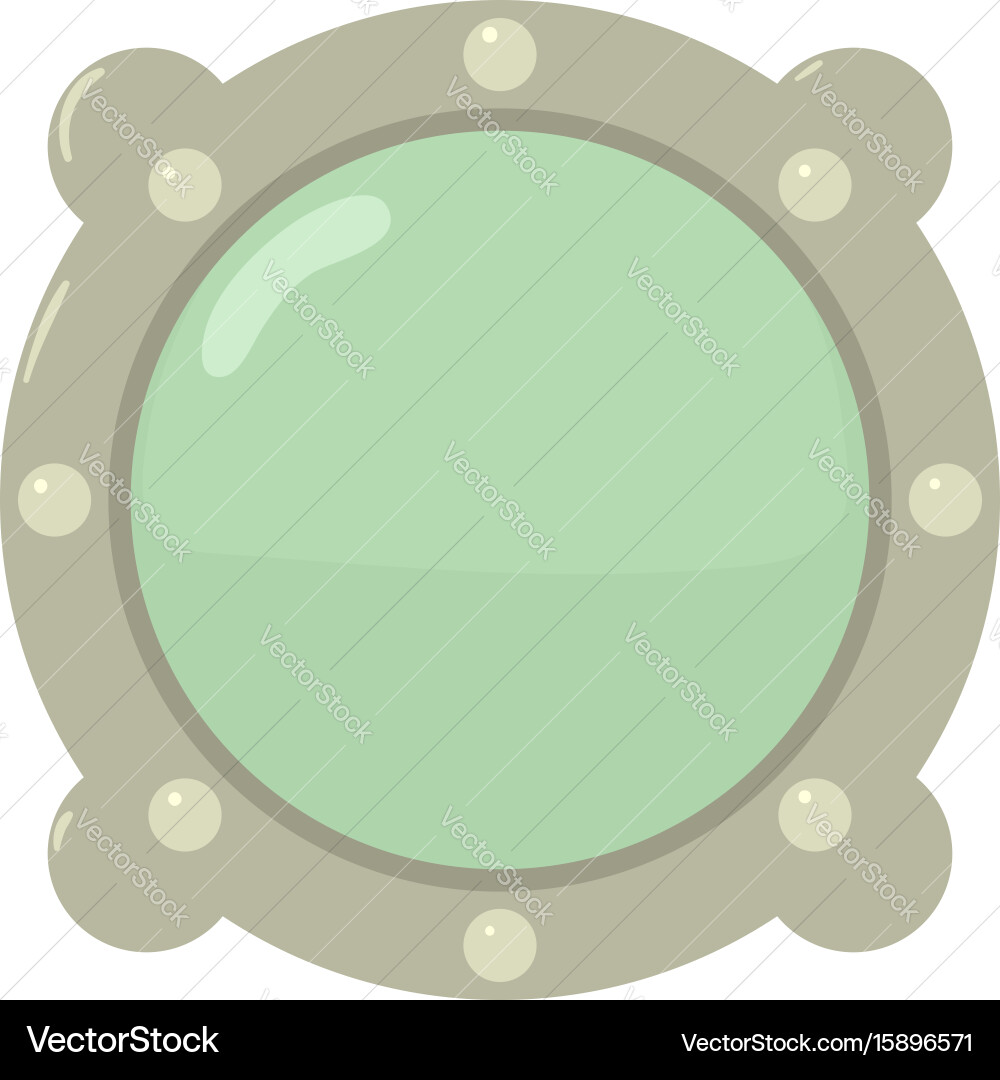 Porthole icon cartoon style Royalty Free Vector Image