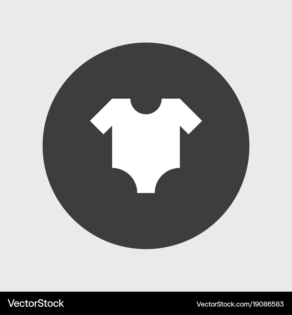 Baby cloth icon simple Royalty Free Vector Image