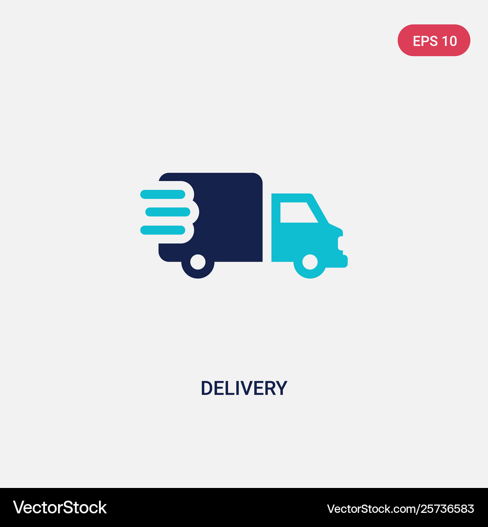 Two color delivery icon from delivery Royalty Free Vector