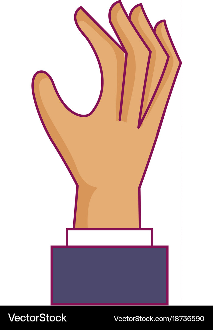 Hand human catching icon Royalty Free Vector Image