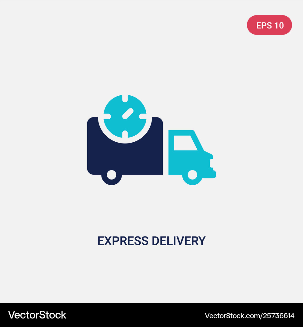 Two color express delivery icon from delivery Vector Image