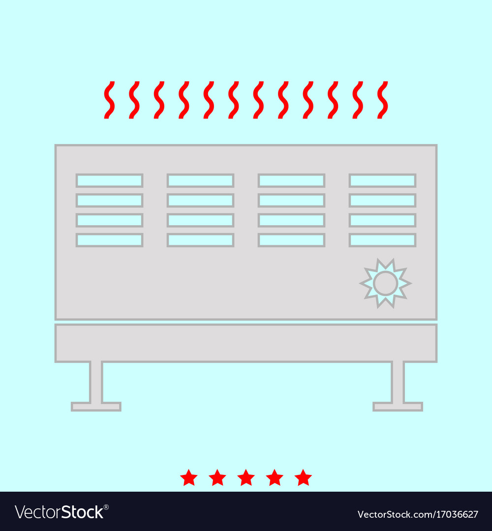 Heat con set it is color icon Royalty Free Vector Image