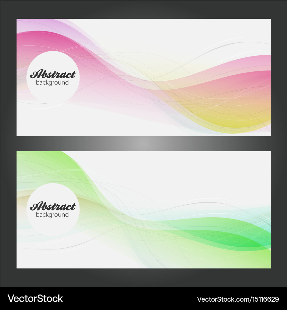 Abstract background set banners color Royalty Free Vector