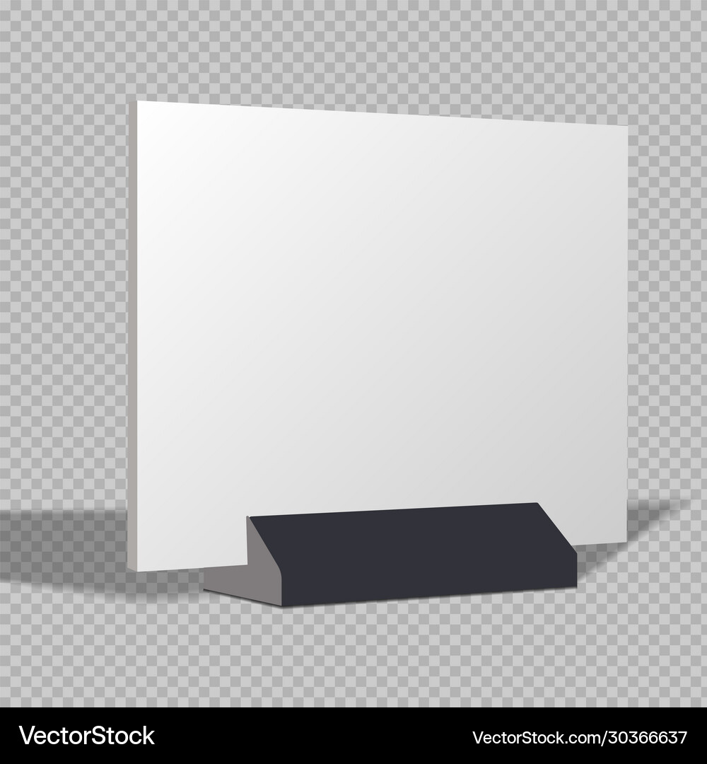 Table tent isolated on a transparent background Vector Image