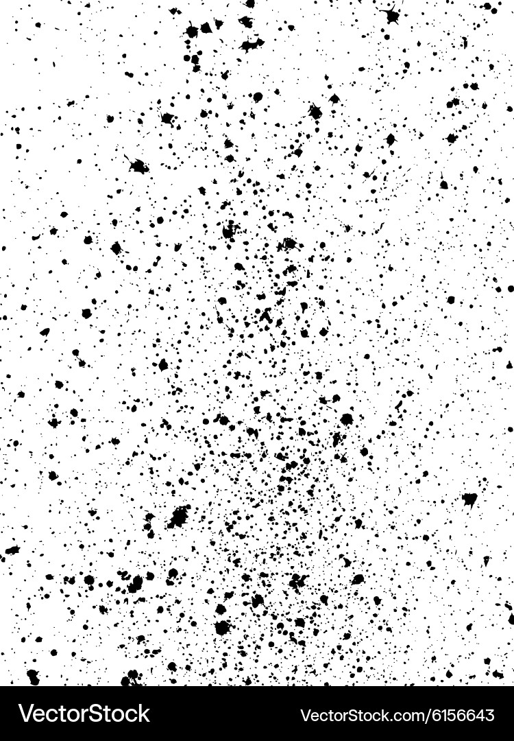 Graffiti paint splatter pattern in black on white Vector Image