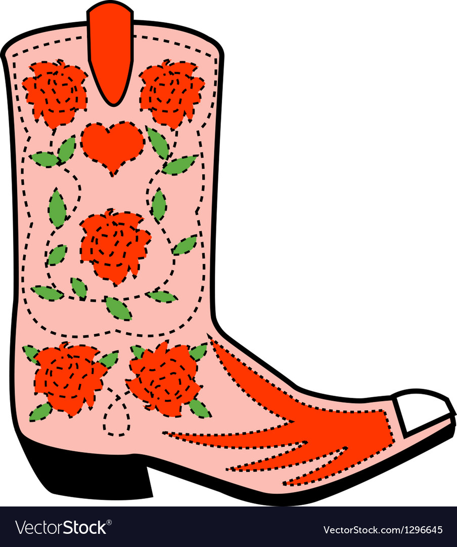 Cowboy boots Royalty Free Vector Image - VectorStock