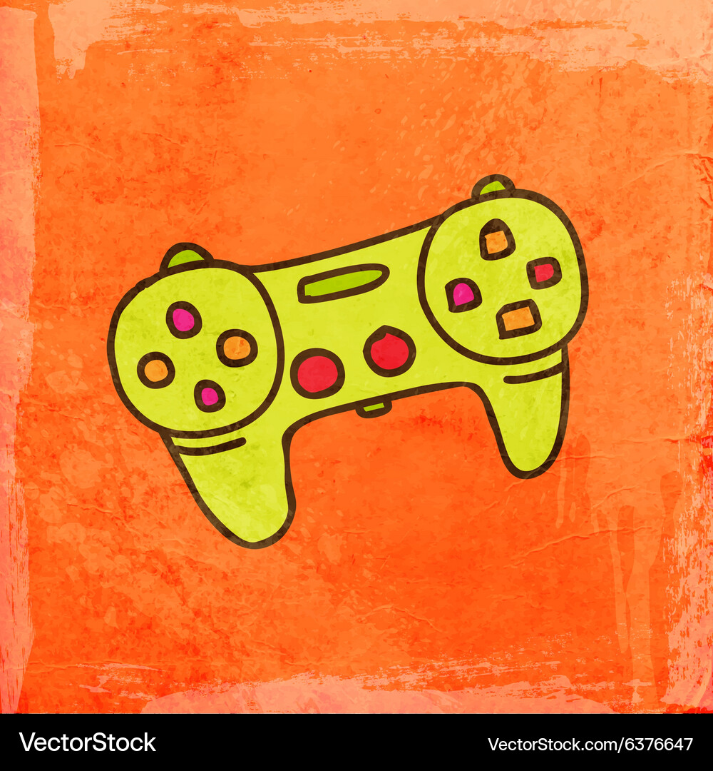 Game controller cartoon Royalty Free Vector Image