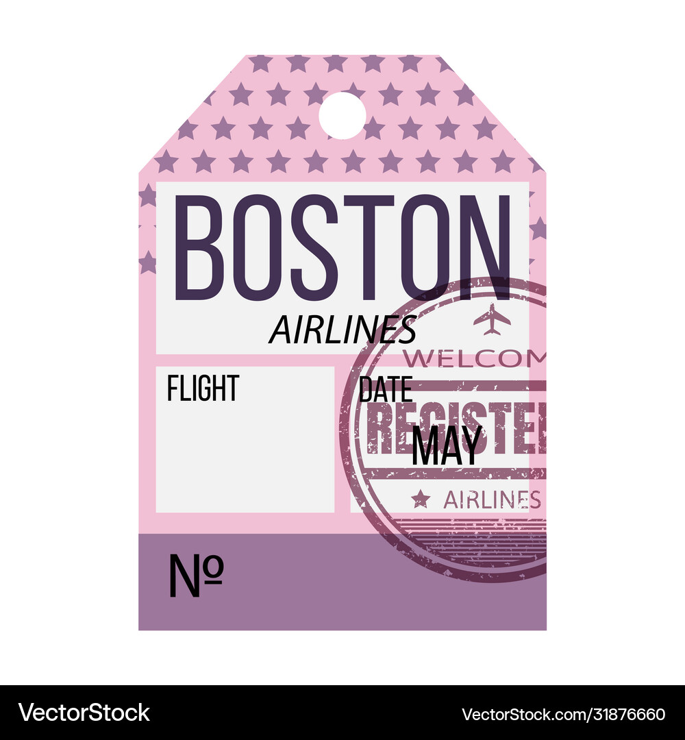 Baggage tag iconcartoon icon Royalty Free Vector Image