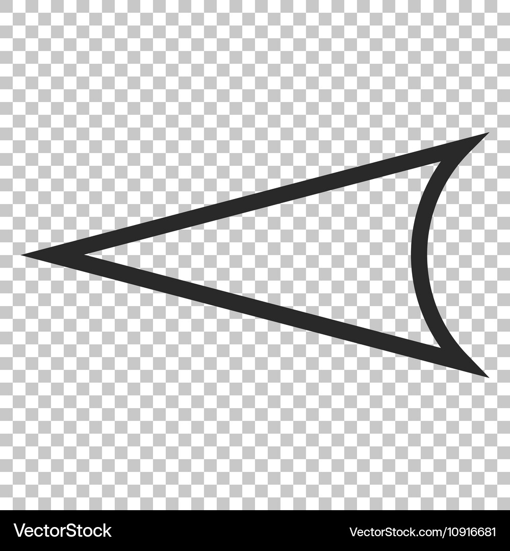 Arrowhead left icon Royalty Free Vector Image - VectorStock