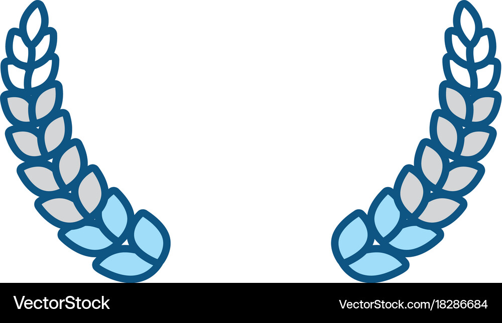 Decorative wreath icon Royalty Free Vector Image