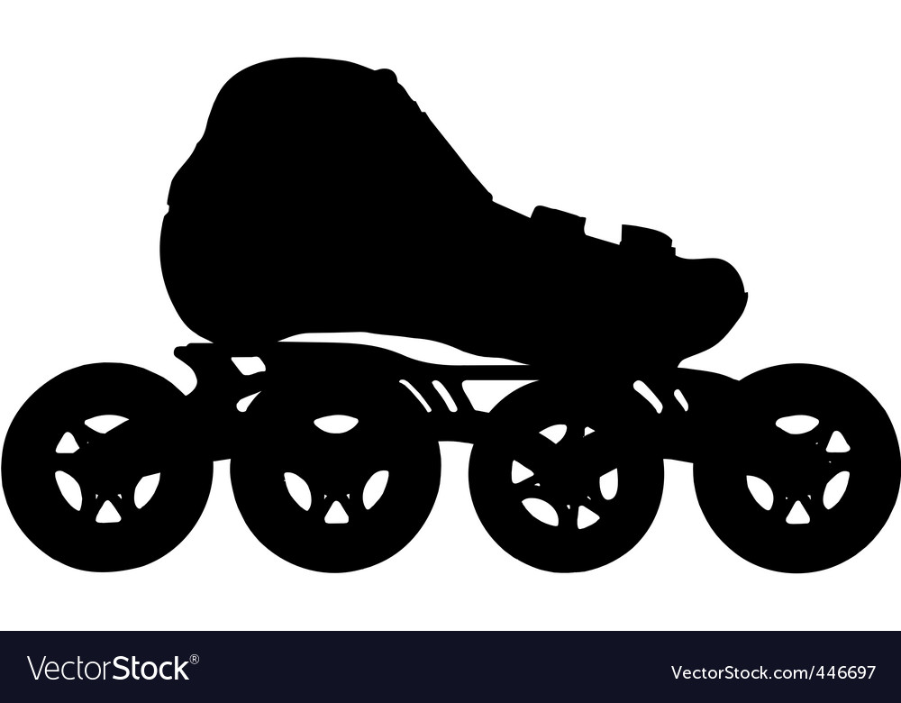 Inline skate Royalty Free Vector Image - VectorStock
