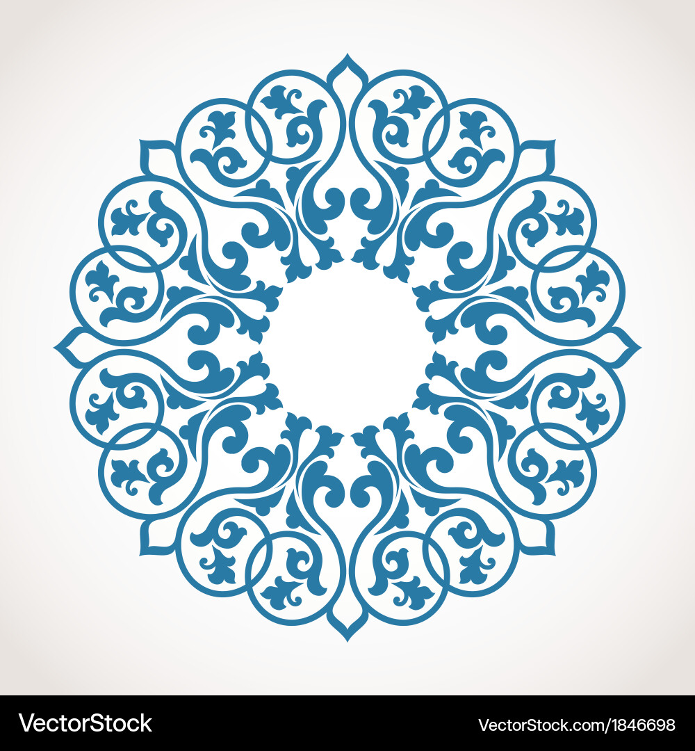 Round Ornament Pattern Royalty Free Vector Image