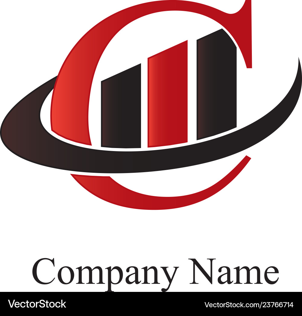 C financial logo Royalty Free Vector Image - VectorStock