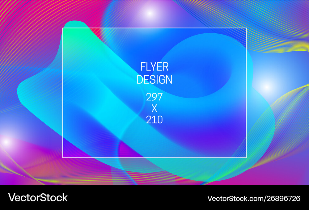Template for flyer abstract backdrop generation Vector Image
