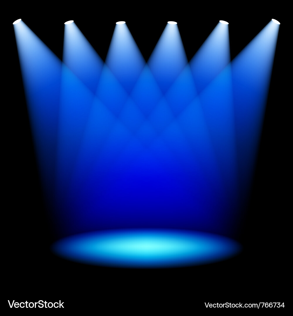 Stage spotlights Royalty Free Vector Image - VectorStock