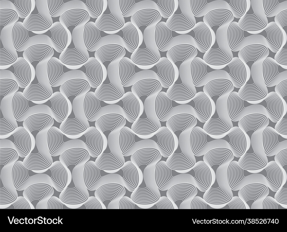 Seamless modern wavy curve strips abstract Vector Image