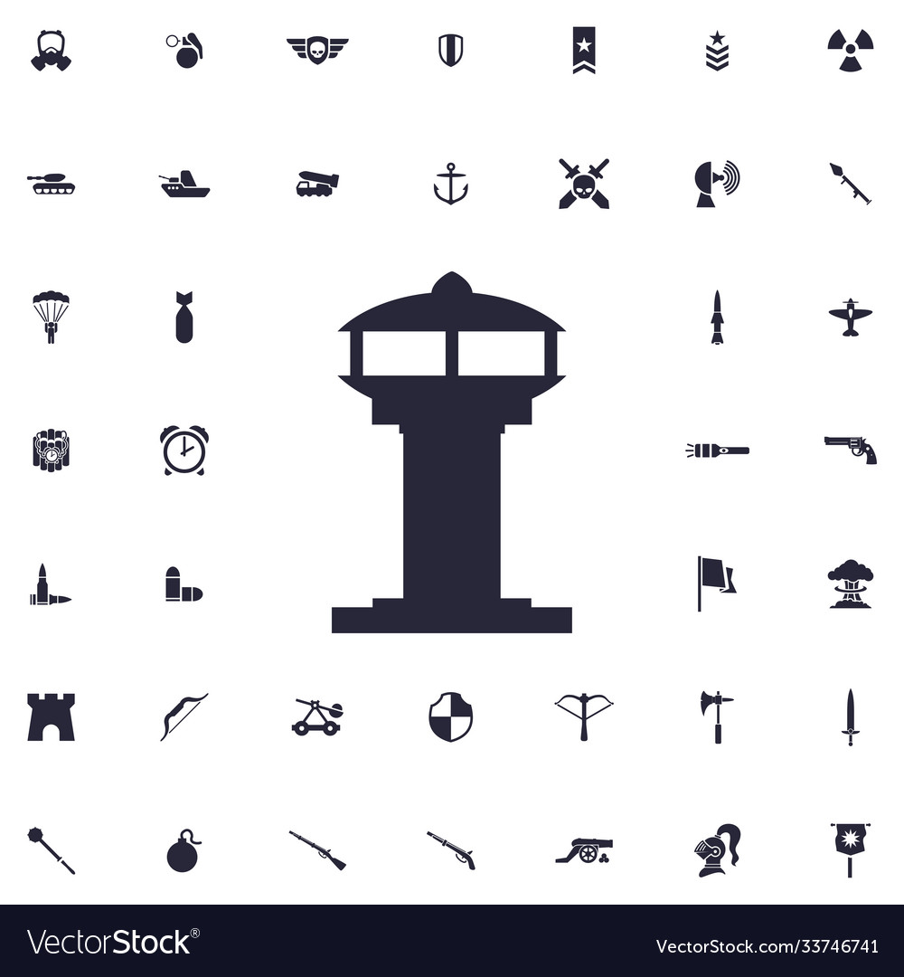Control tower icon Royalty Free Vector Image - VectorStock