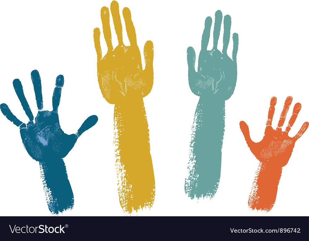 Voting hands Royalty Free Vector Image - VectorStock