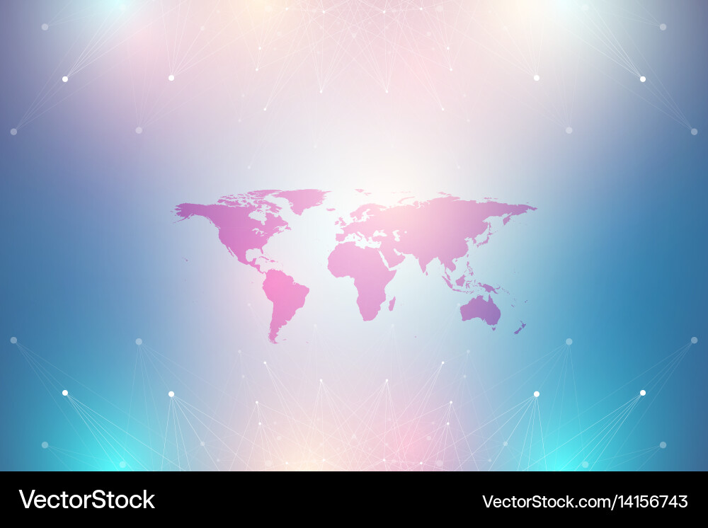 Geometric graphic background communication big Vector Image