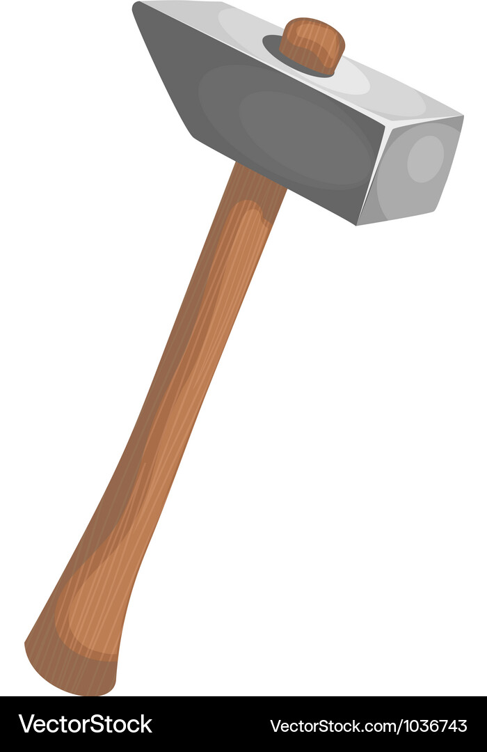 Hammer cartoon Royalty Free Vector Image - VectorStock