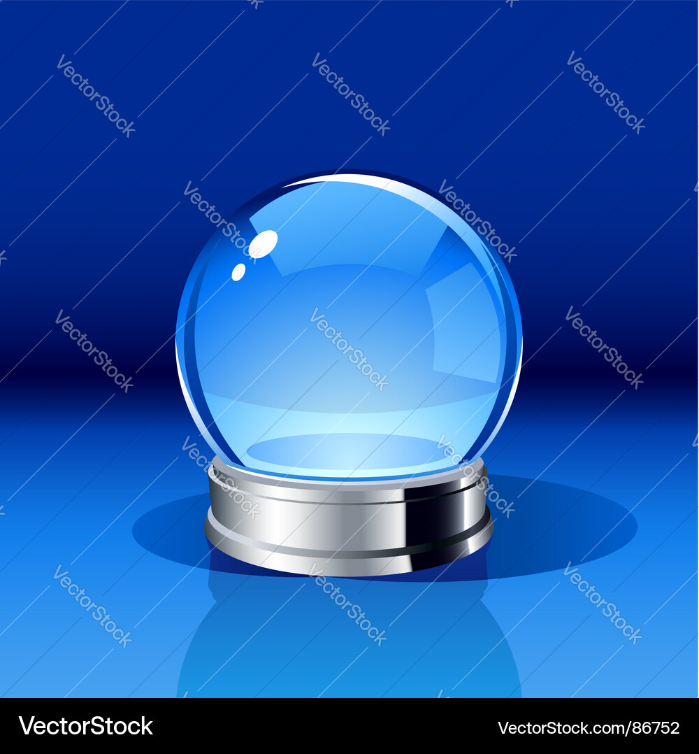 Crystal ball Royalty Free Vector Image - VectorStock