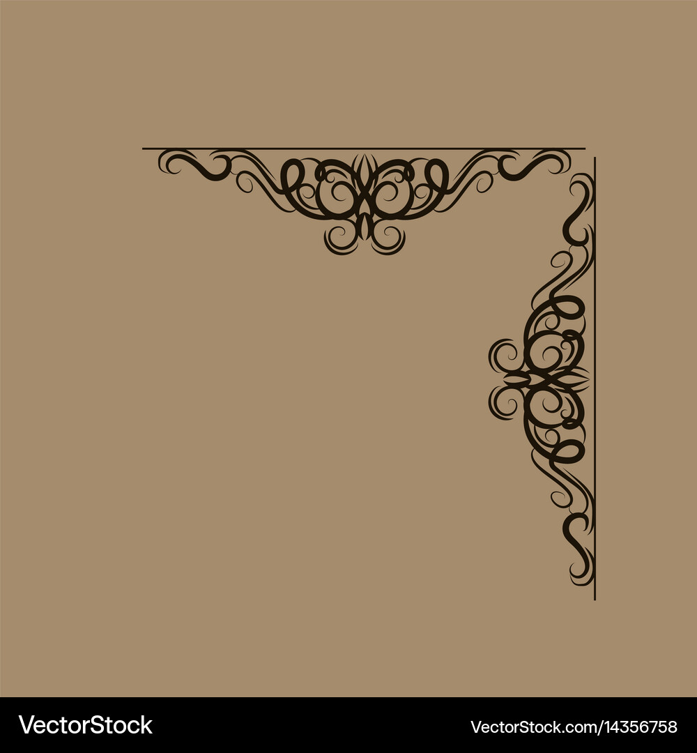 Swirl floral design Royalty Free Vector Image - VectorStock