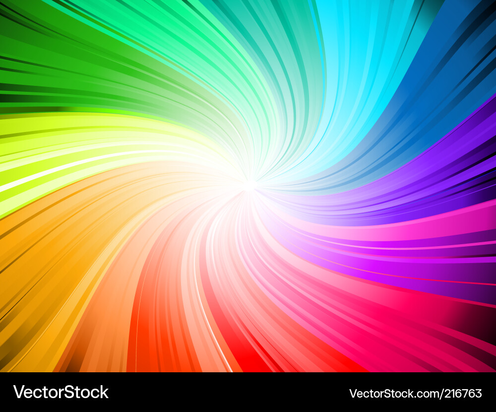 Rainbow swirl Royalty Free Vector Image - VectorStock