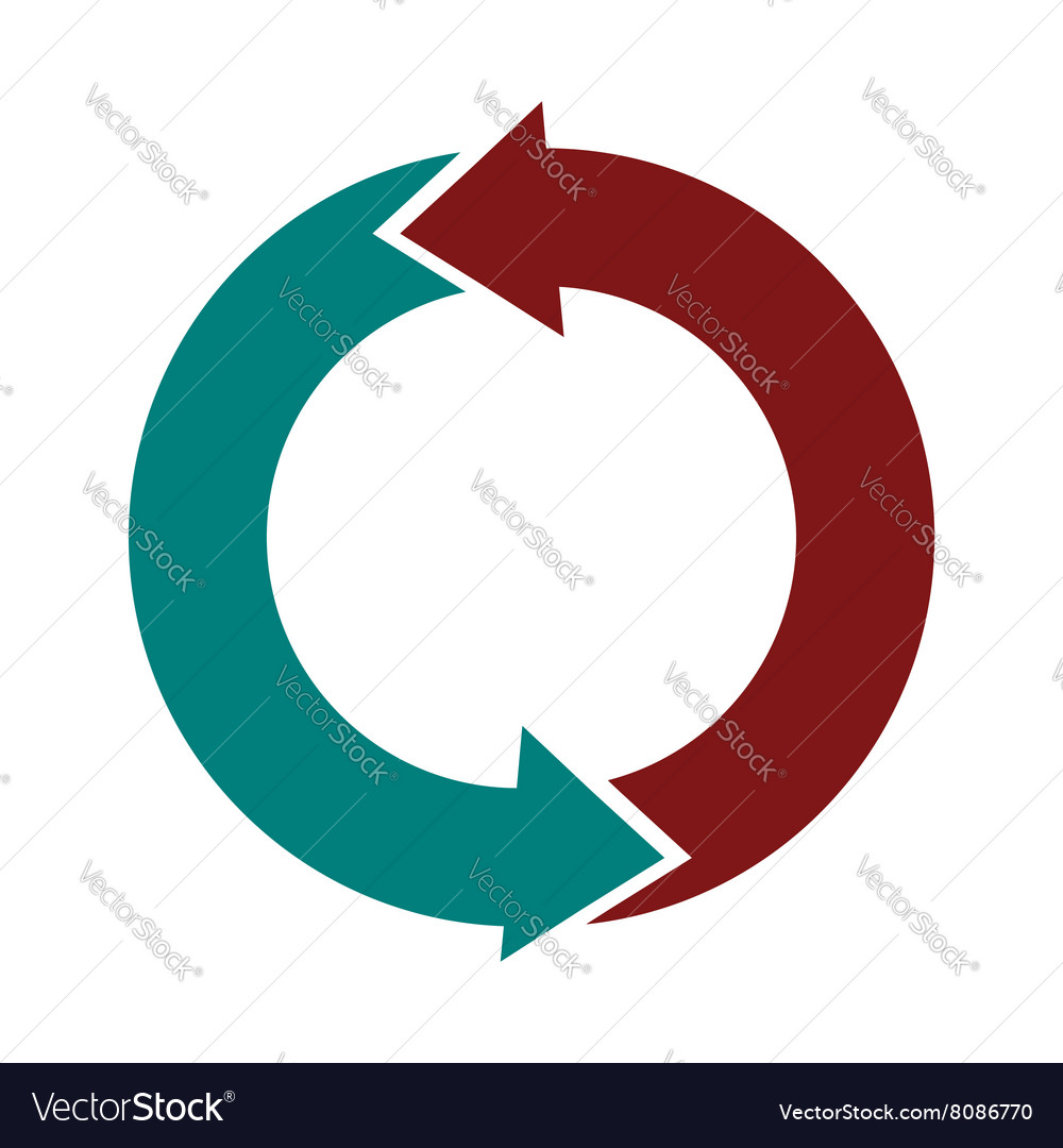 Refresh arrows icon Royalty Free Vector Image - VectorStock