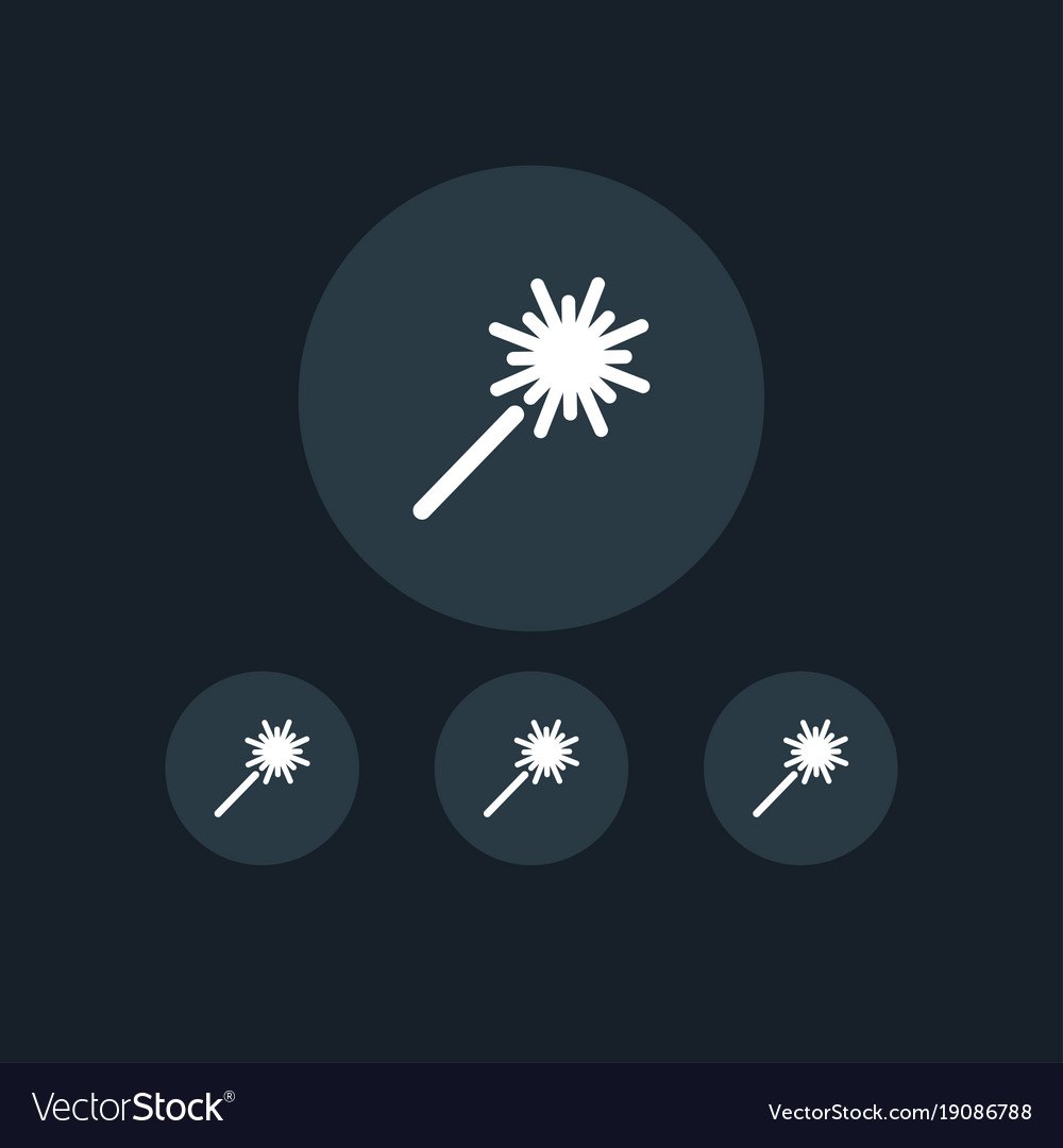 Sparkler icon simple Royalty Free Vector Image