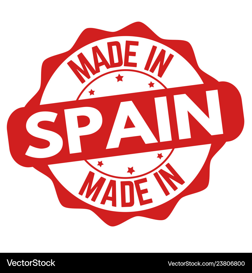 Made in spain sign or stamp Royalty Free Vector Image