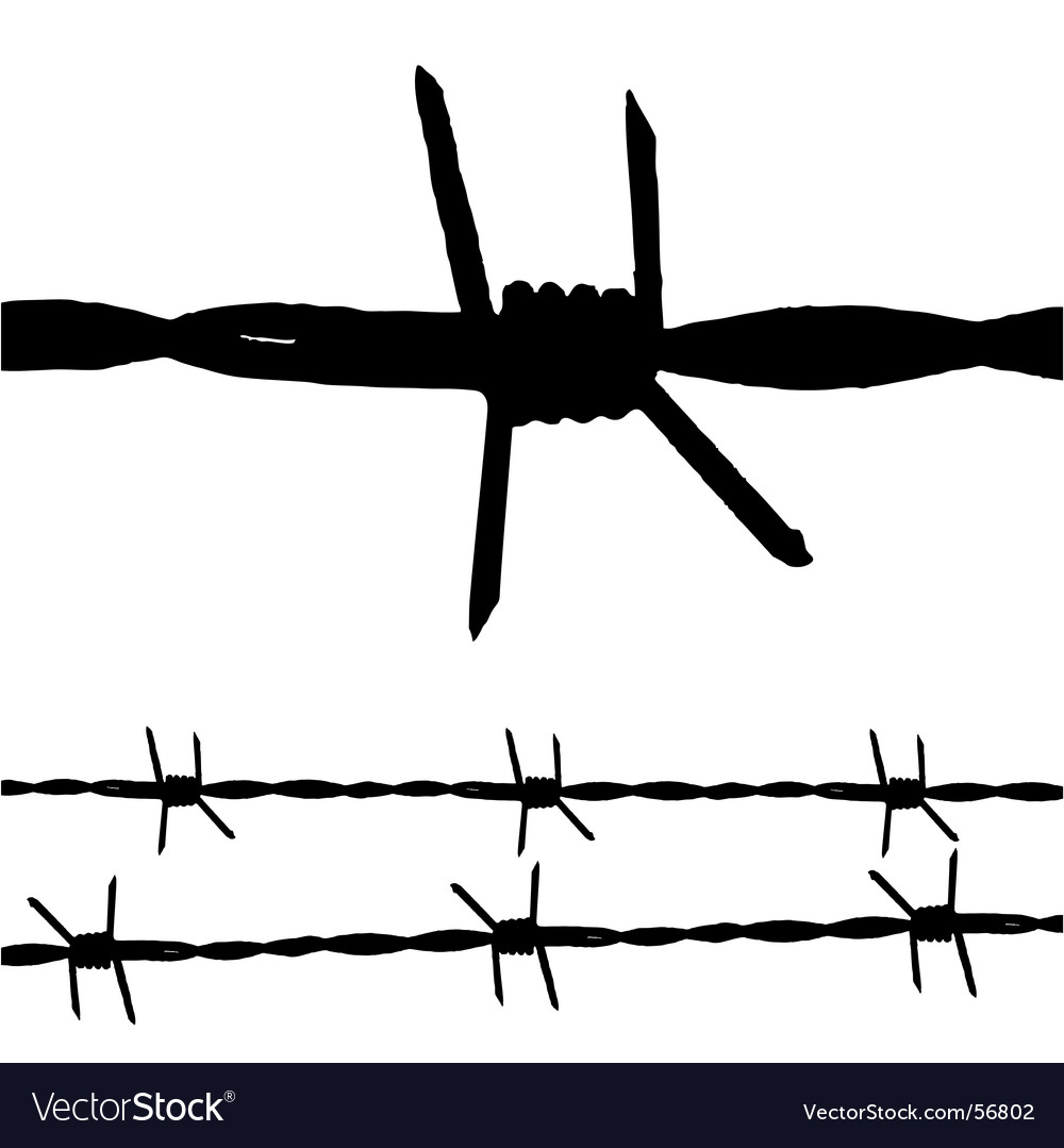 Barbed wire Royalty Free Vector Image - VectorStock
