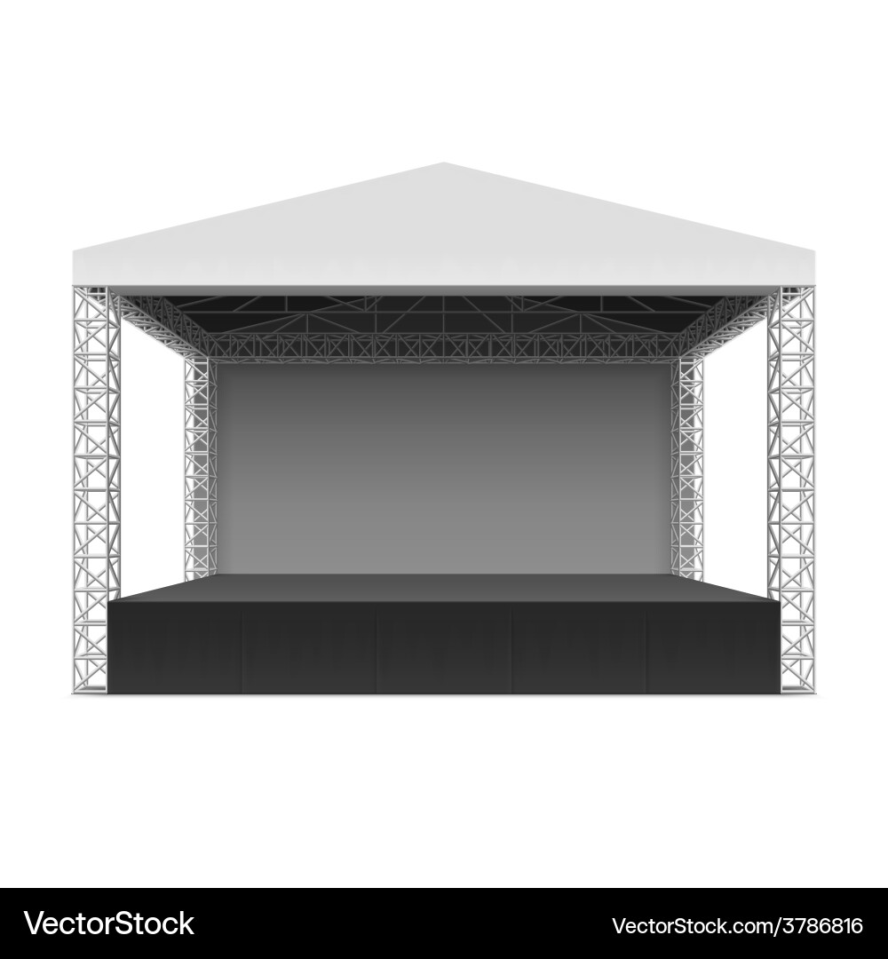 Outdoor concert stage Royalty Free Vector Image