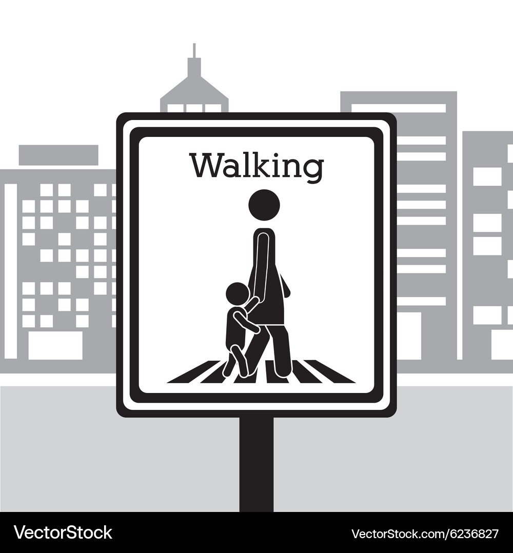 Walking design Royalty Free Vector Image - VectorStock