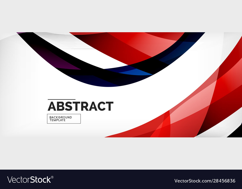 Linear wave web template Royalty Free Vector Image