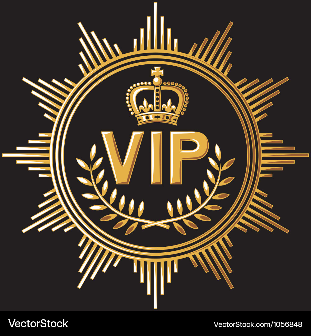 VIP design - very important person sign Royalty Free Vector