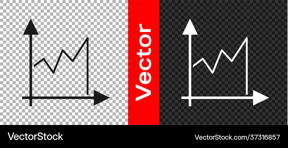 Black graph schedule chart diagram infographic Vector Image
