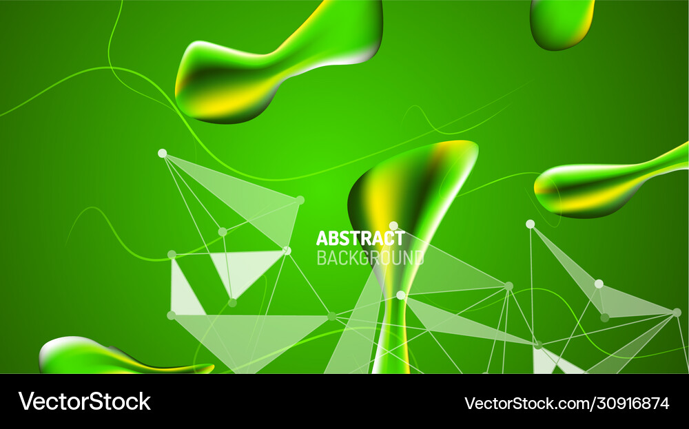 Fluid gradients abstract liquid bubble shapes Vector Image