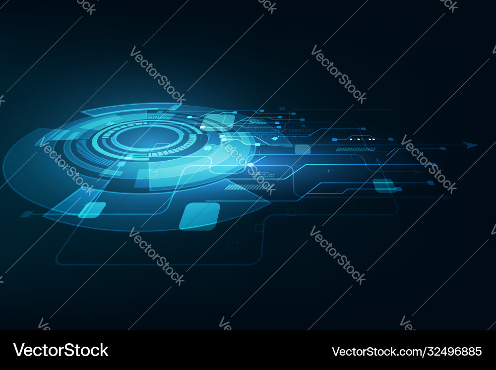 Abstract future technology electric telecom Vector Image