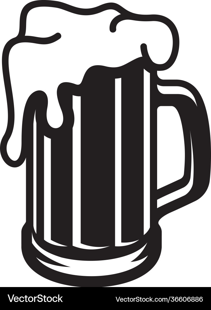 Beer mug Royalty Free Vector Image - VectorStock