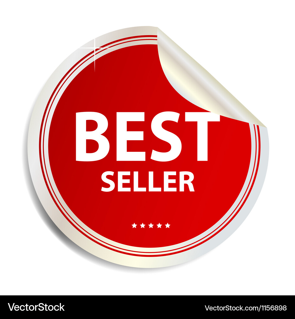Best seller label sticker Royalty Free Vector Image
